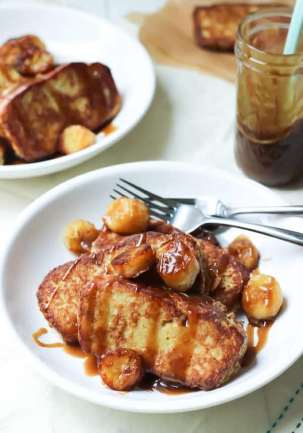 Paleo French Toast with Fried Bananas and Coconut Caramel Recipe