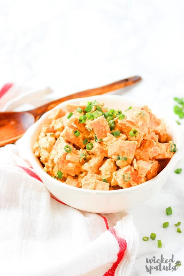 Healthy Paleo Cold Sweet Potato Salad Recipe | Wicked Spatula