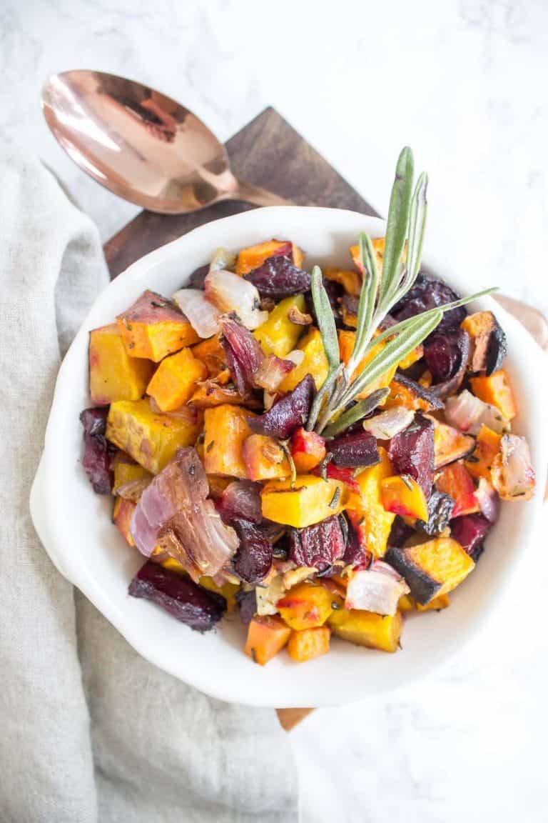 Rosemary Roasted Root Vegetables Recipe - Wicked Spatula