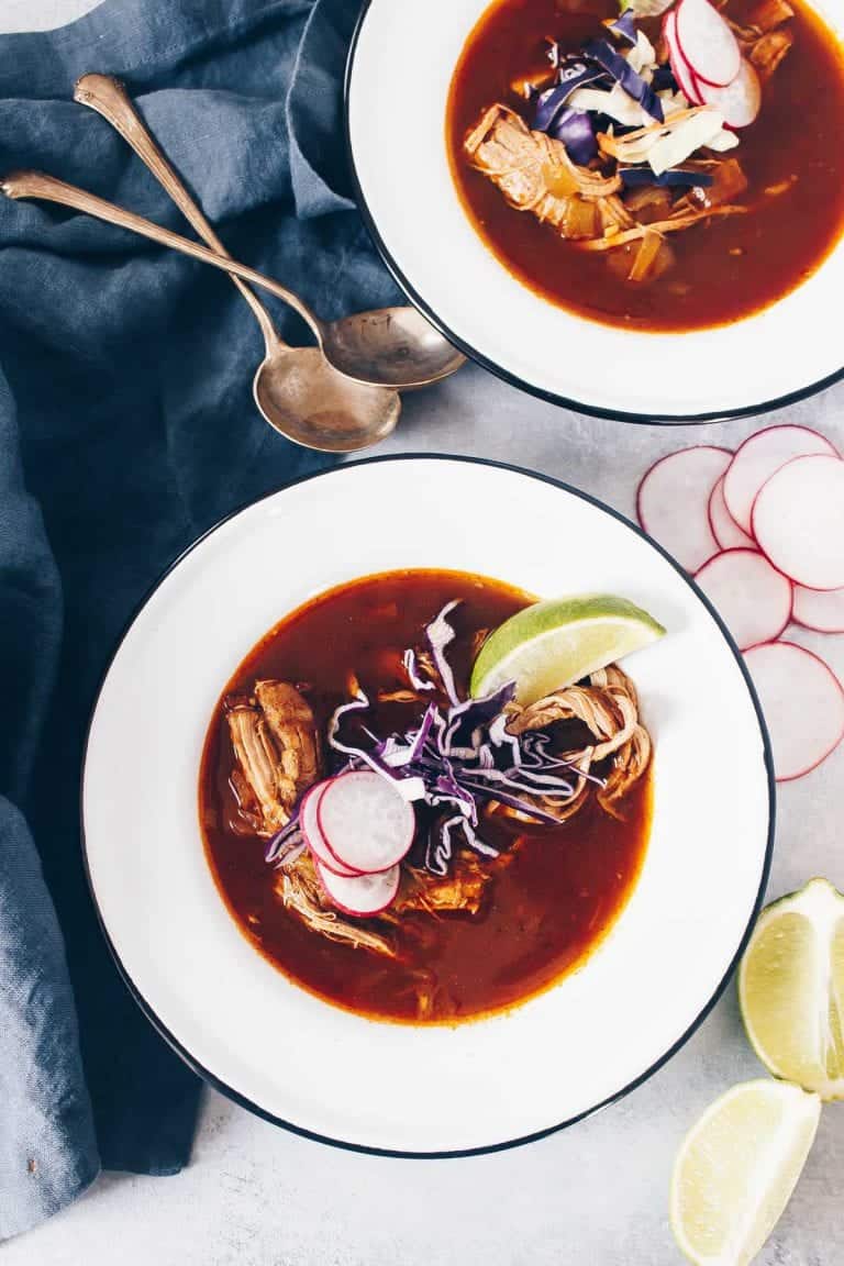 Paleo Posole Recipe (made in the Instant Pot!) - Wicked Spatula