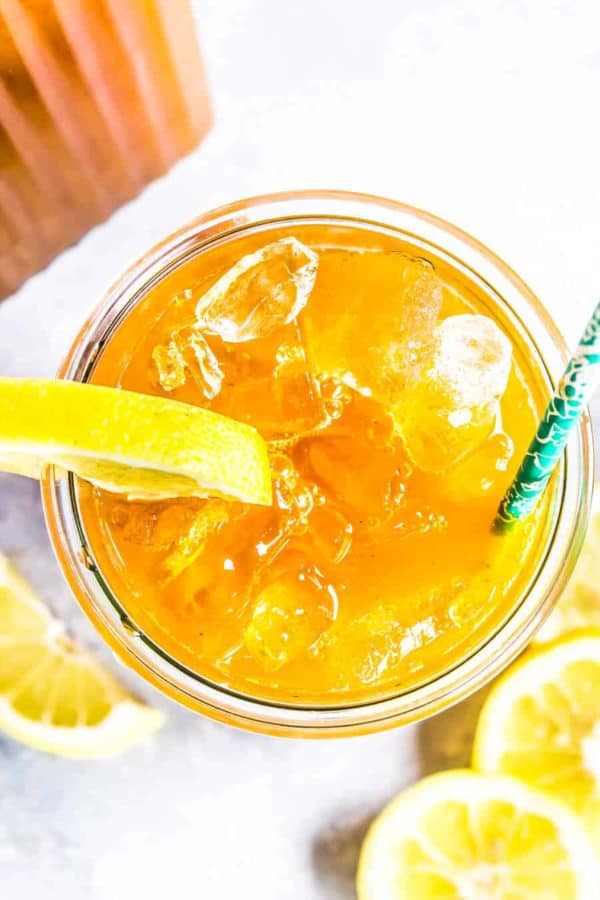 Cinnamon Turmeric Iced Tea Recipe - Caffeine Free! - Wicked Spatula