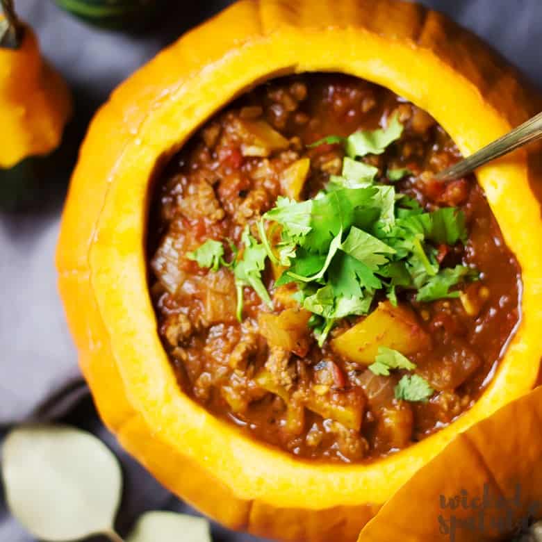 Paleo Pumpkin Chili Recipe | Wicked Spatula