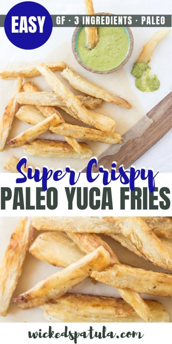 Easy Crispy Yuca Fries Recipe - Cassava Fries (VIDEO!) | Wicked Spatula